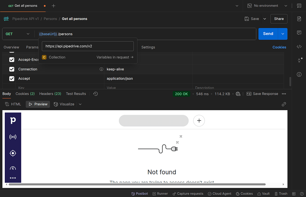 Persons api v2 returning html content - API - Pipedrive Developers ...