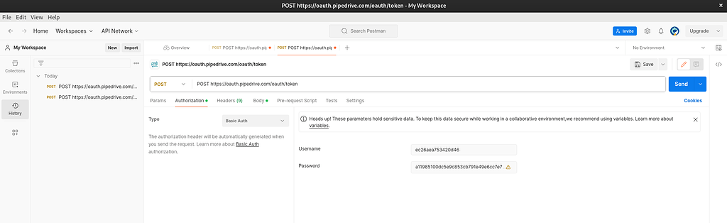 OAuth authorization. Step 4 and Step 5: Getting the tokens - App Development - Pipedrive ...