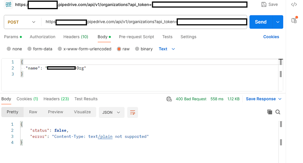 Trying to Add a Deal through API but getting an error - API - Pipedrive Developers' Community