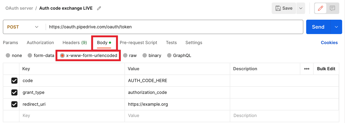 Missing parameter: grant_type - API - Pipedrive Developers' Community Missing parameter: grant_type - API - Pipedrive Developers' Community