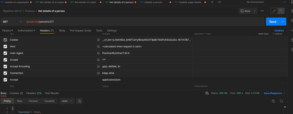 Issues with 400 error for updating persons and organizations - API - Pipedrive Developers' Community