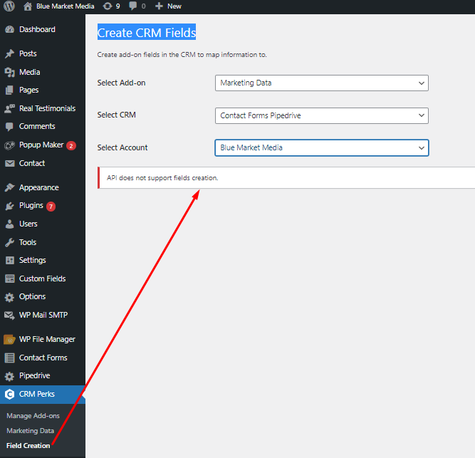 Api Does Not Support Fields Creation Api Pipedrive Developers Community