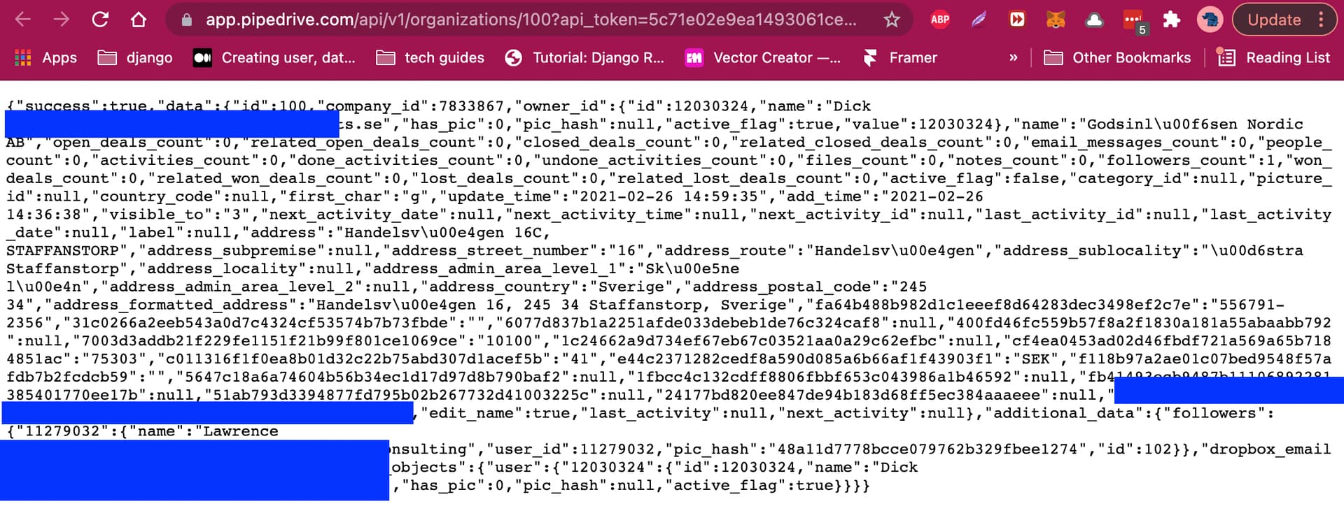 How To Retrieve The Values Of Custom Fields In Organization Api Clients Pipedrive Developers